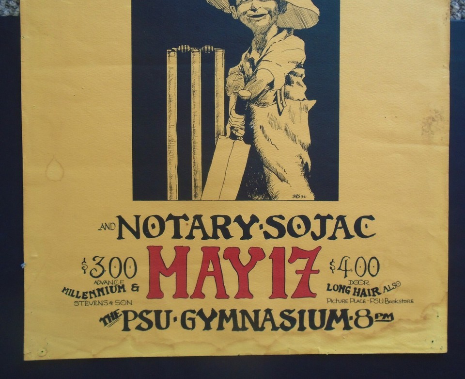 ORIGINAL CONCERT POSTER-PORTLAND ST. U._CLIMAX BLUES BAND_NOTARY SOJAC ...