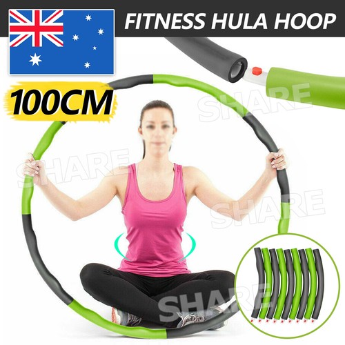 100CM Fitness Hula Hoop Body Massage Waist Slim Exercise Hoops Foam ...