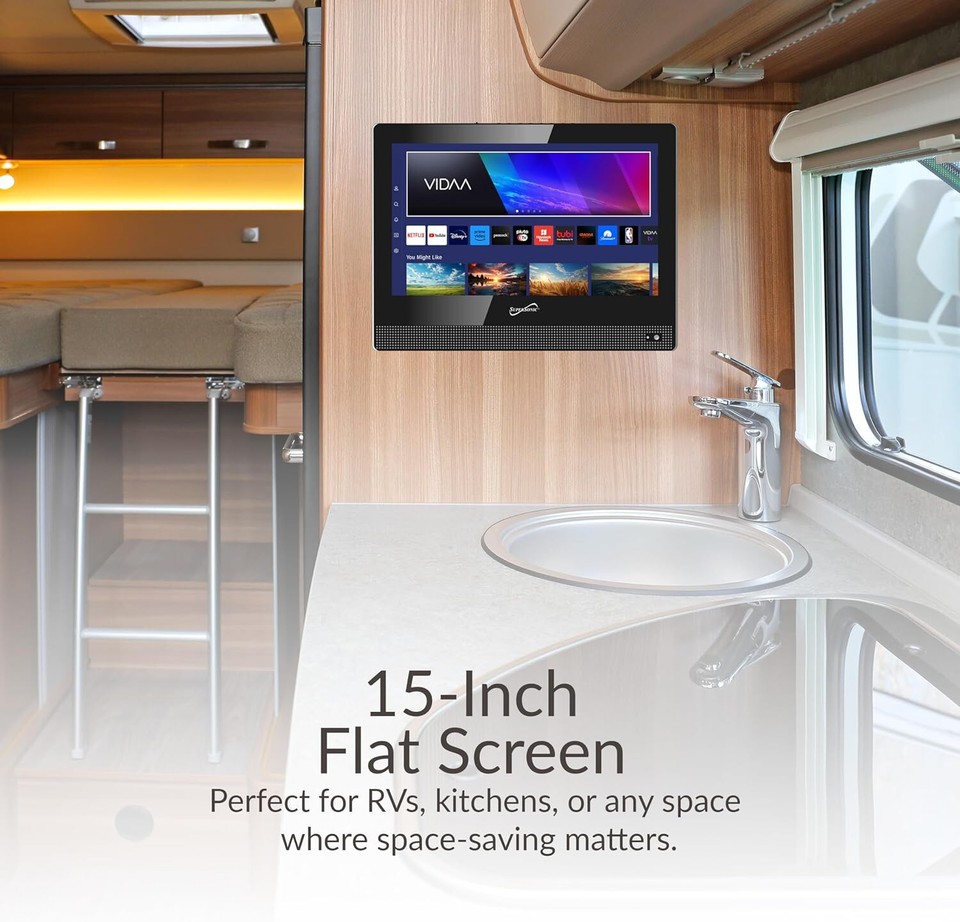 Supersonic SC-1520VTV 15.6 inch Smart AC/DC LED TV 1080p, WiFi, Built ...