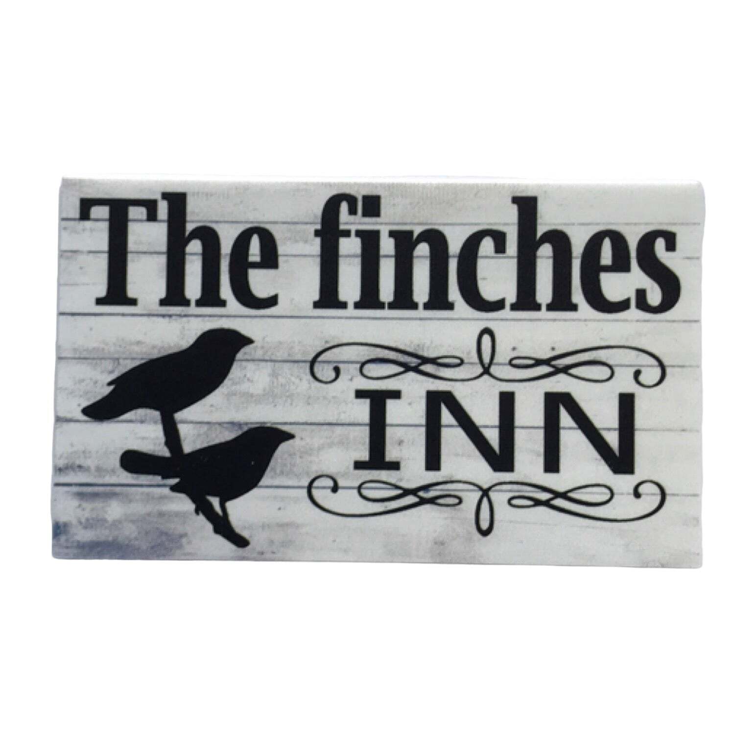 Finches Inn Finch Bird Sign | eBay