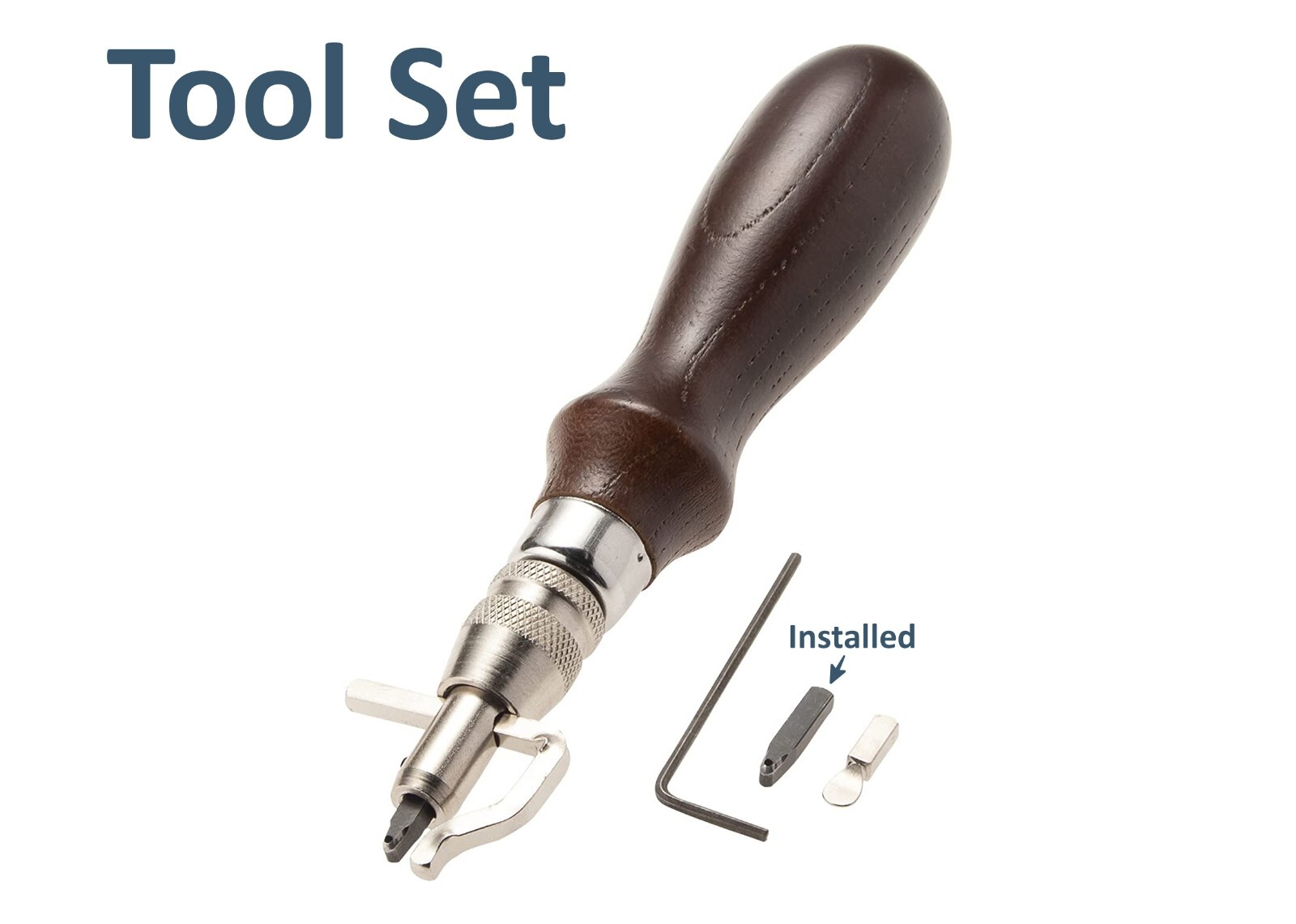 Seiwa Pro Adjustable Stitching Groover Creaser Set Leathercraft Multi ...