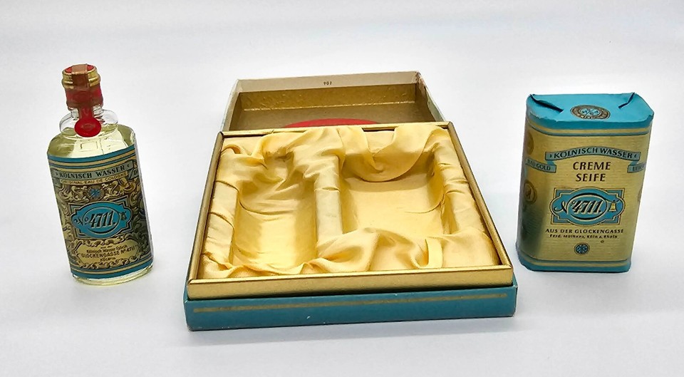 4711 Aus Der Glockengasse Blue & Gold Cologne & Soap Boxed Set Vintage ...