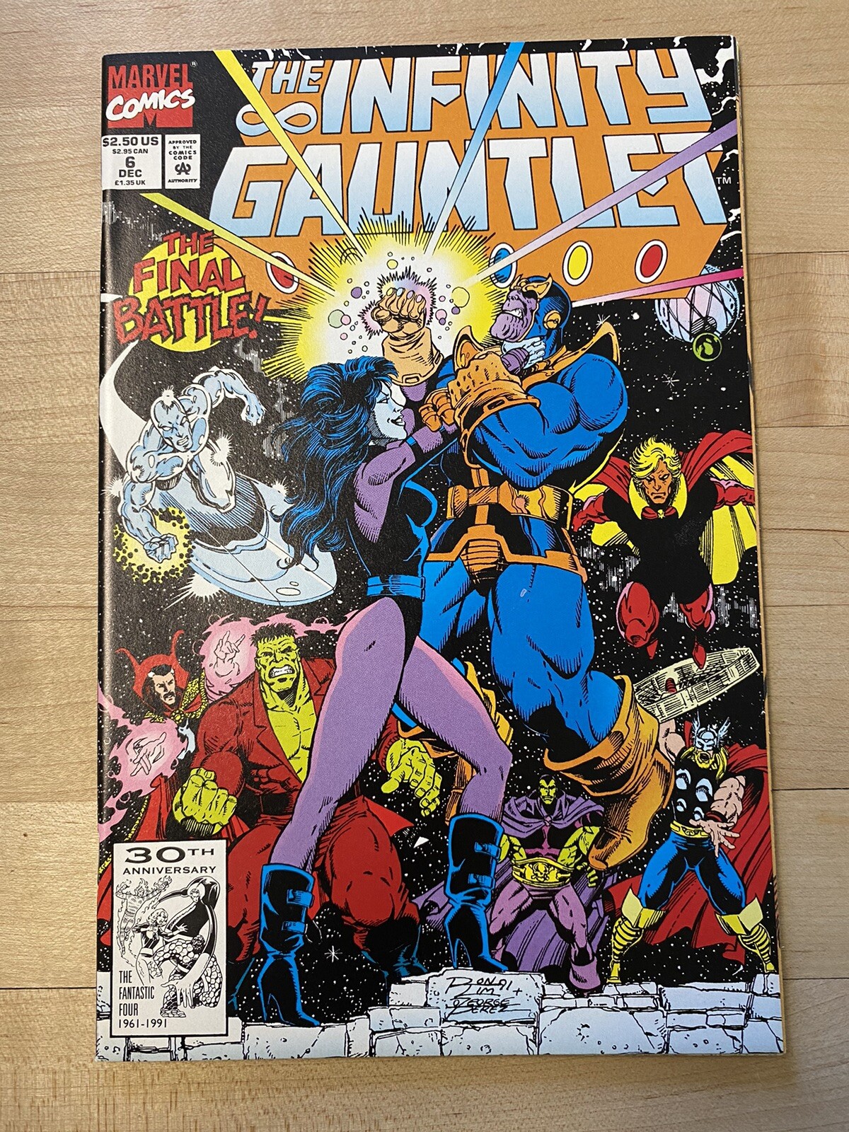INFINITY GAUNTLET #6 - THE FINAL BATTLE! MARVEL COMICS, THANOS, NEBULA ...