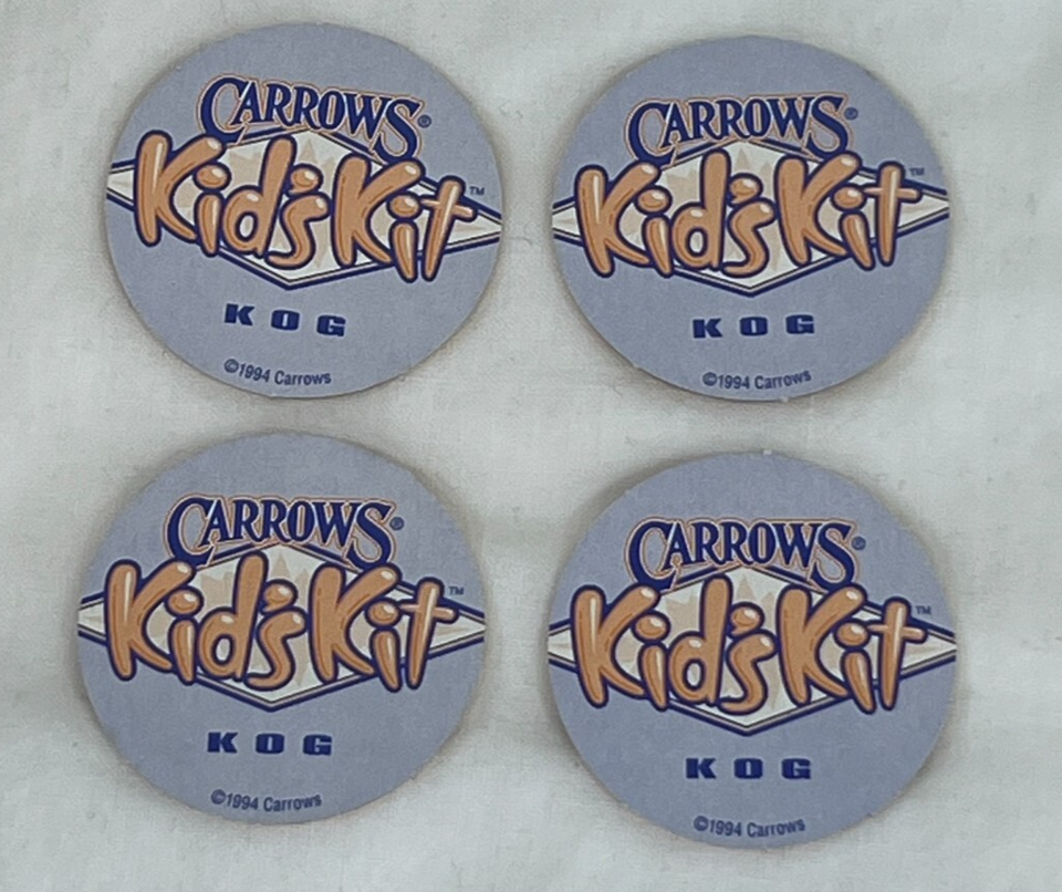 Vintage Carrows Hollywood Cowpokes western Pogs milk caps lot of 4 ...