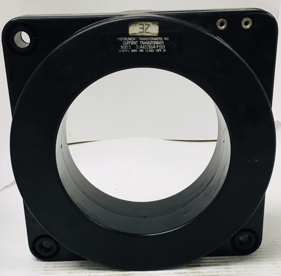 INSTRUMENT TRANSFORMERS INC 780-801-BP-080 CURRENT TRANSFORMER 800:5 ...