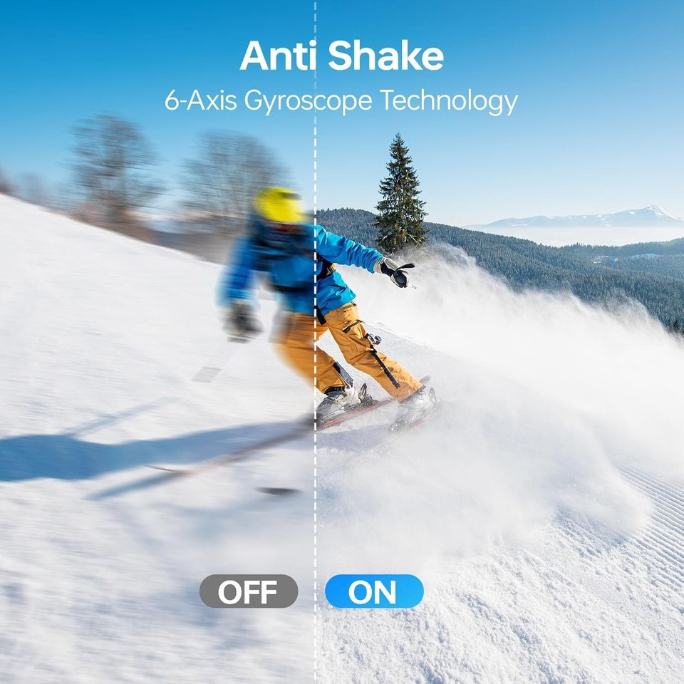 Speed 20 Action Camera 4K 60FPS Underwater Camera, Waterproof Camera ...