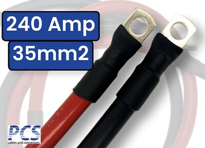 240 Amp 35mm² Battery Power Cable Starter Earth Custom Made Car Auto ...