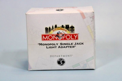 DEPT 56 VILLAGE LIGHTING - MONOPOLY SINGLE JACK LIGHT ADAPTER 13611 NIB ...