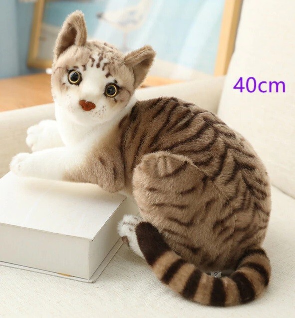Tabby Cat 15 Inch Stuffed Animal Plush Toys Toddler Doll Kids Gifts | eBay