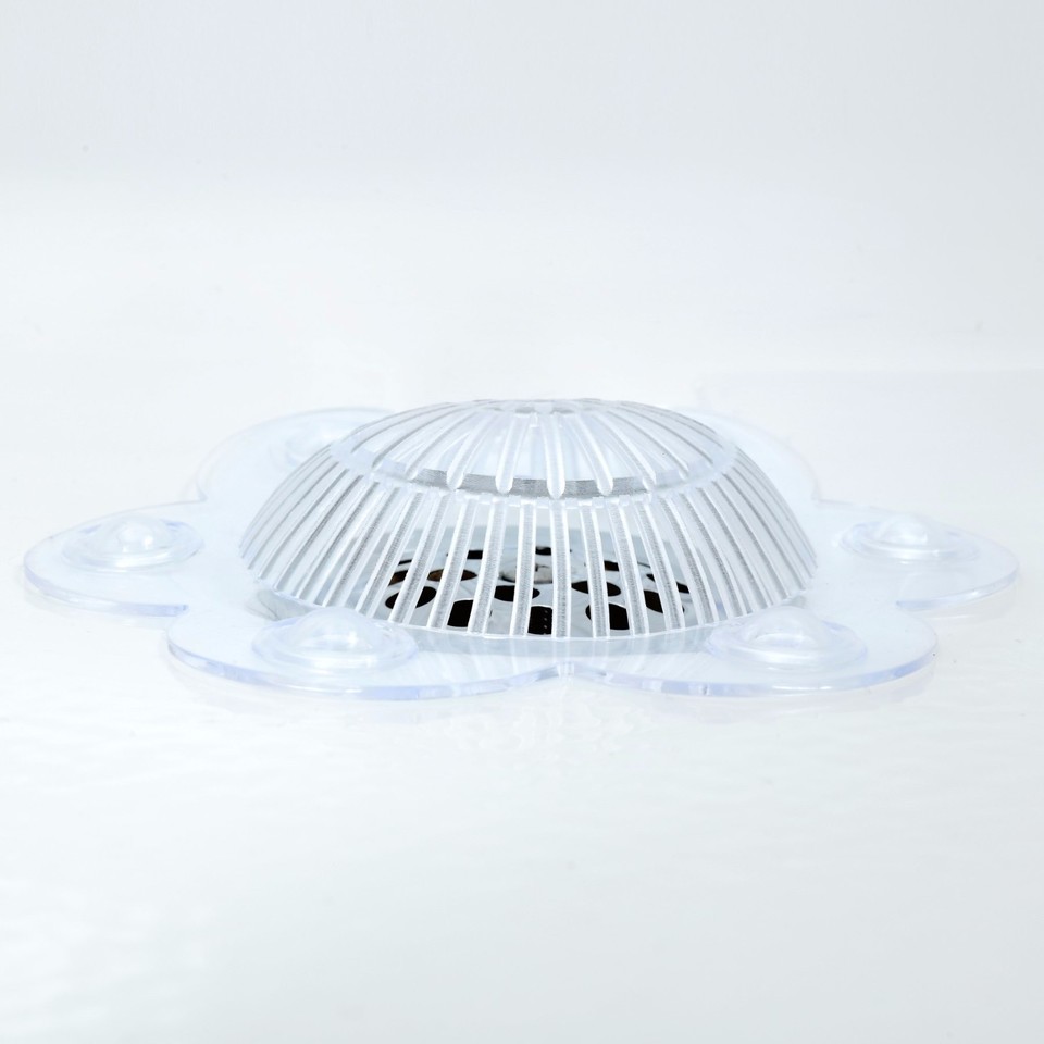 Stop-A-Clog Drain Protector (2 Per Pack): Clear Hair Catcher SlipX ...