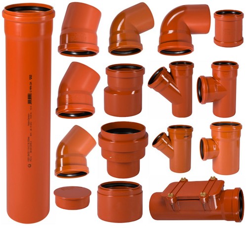 KG-Rohr Kanalrohr Kunststoffrohr Abflussrohr Formstücke Abwasser ...