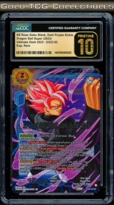 CGC 10 PRISTINE ⭐️ SS Rose Goku Black EX22-02 Ultimate Deck Super DBS Z ...