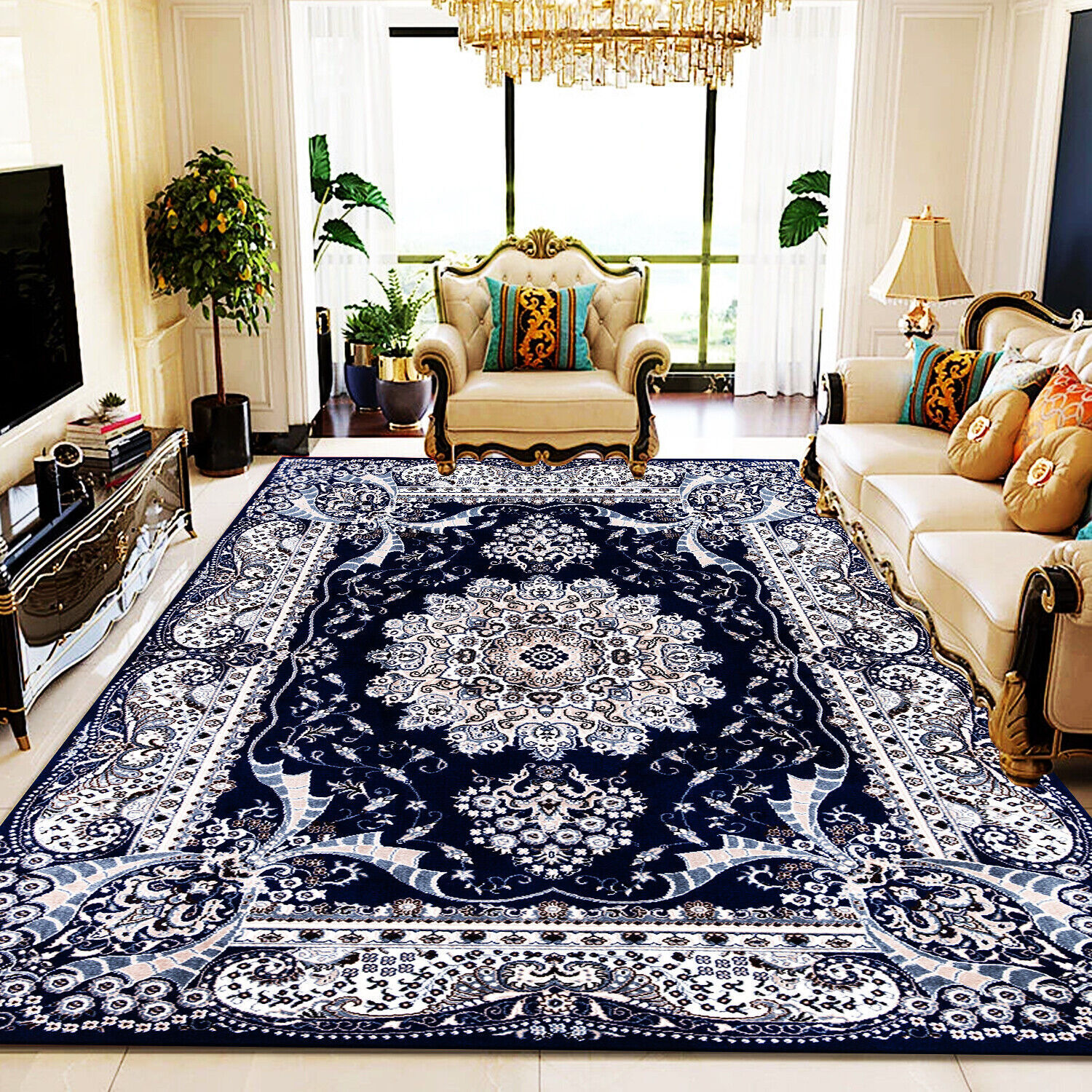 Traditional Extra Large Area Rugs Bedroom Living Room Hallway Runner ...