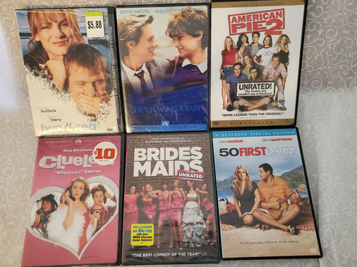 ROM COM DVD Collection Lot of 6 Bullock Silverstone Hudson McCarthy ...