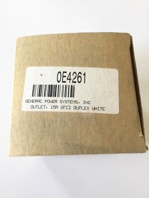 GENERAC OUTLET 15A GFCI PART NUMBER 0E4261 WHITE | eBay