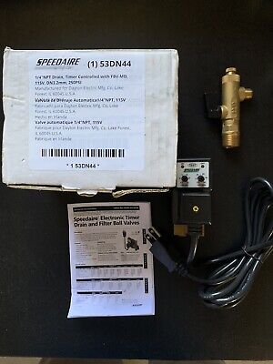⭐NEW IN BOX⭐ Speedaire 53DN44 Auto Drain Valve,Drain Size 1/4",4.0 Gpm ...