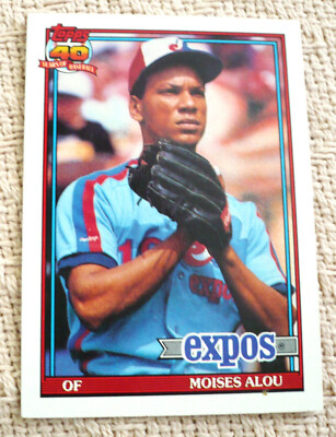 MOISES ALOU #526 - 1991 TOPPS - ROOKIE ERROR CARD - EXPOS - MINT! | eBay