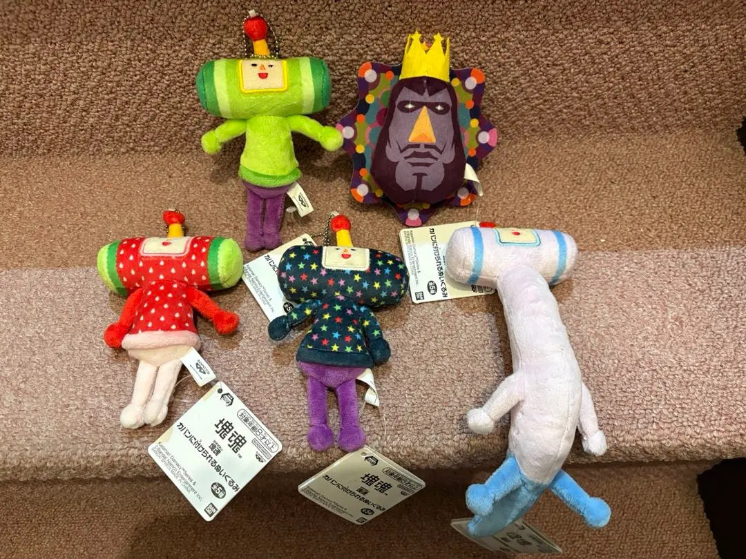 Katamari Damacy Plush Toys that can be attached to your bag Set of 5 F ...