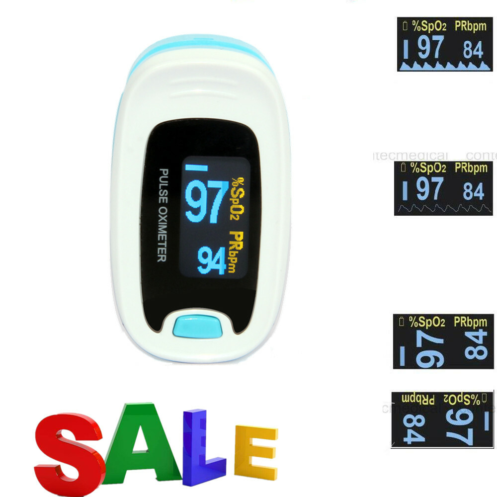 Pulse Oximeters Fingertip Pulse Oximeter With Probe FDA-Approved OLED ...