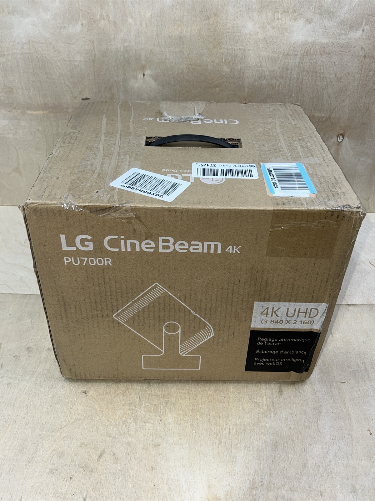 LG CineBeam PU700R 4K UHD Smart Projector + Magic Remote Bundle ...
