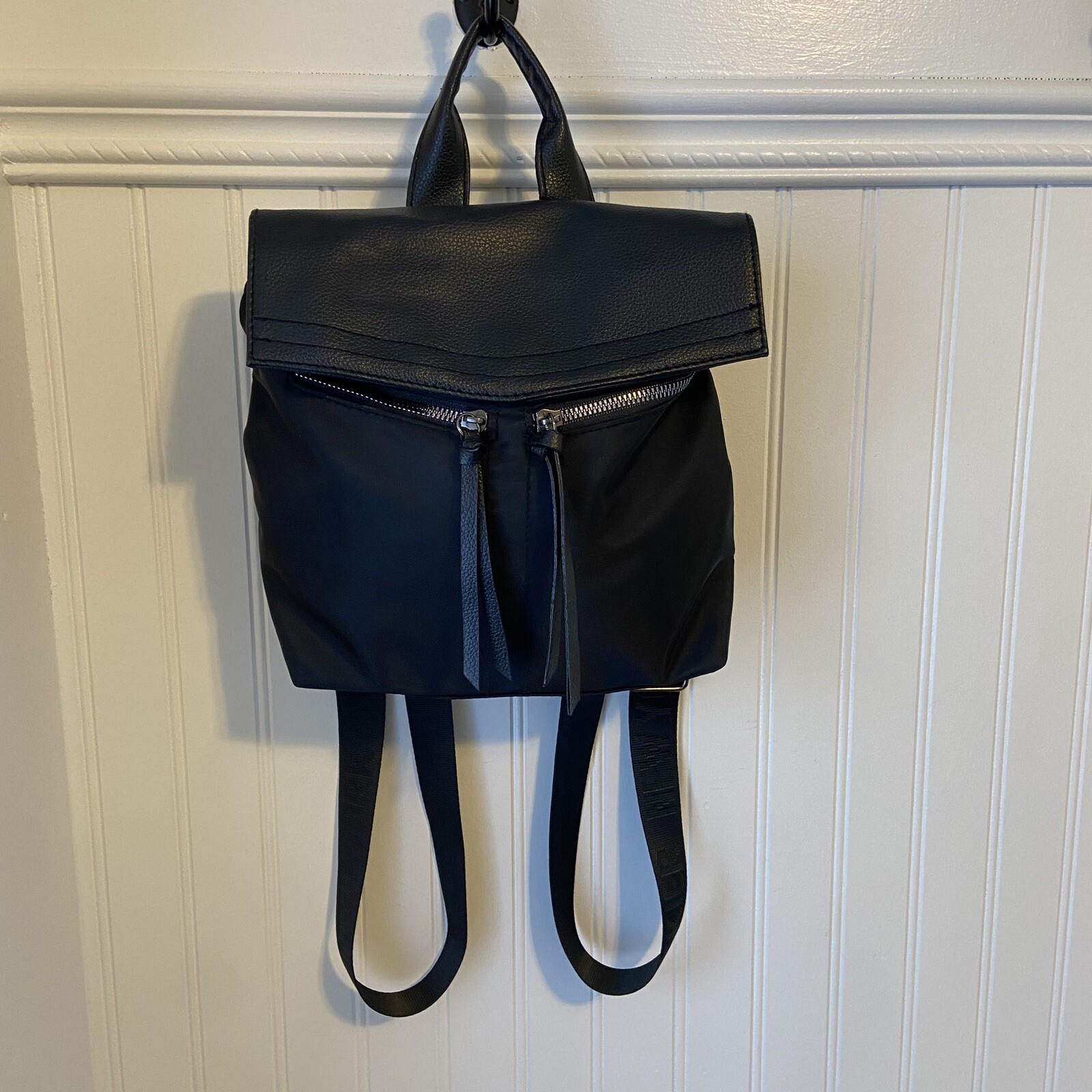 Botkier New York Trigger Black Bag Mini Backpack Black Nylon | eBay