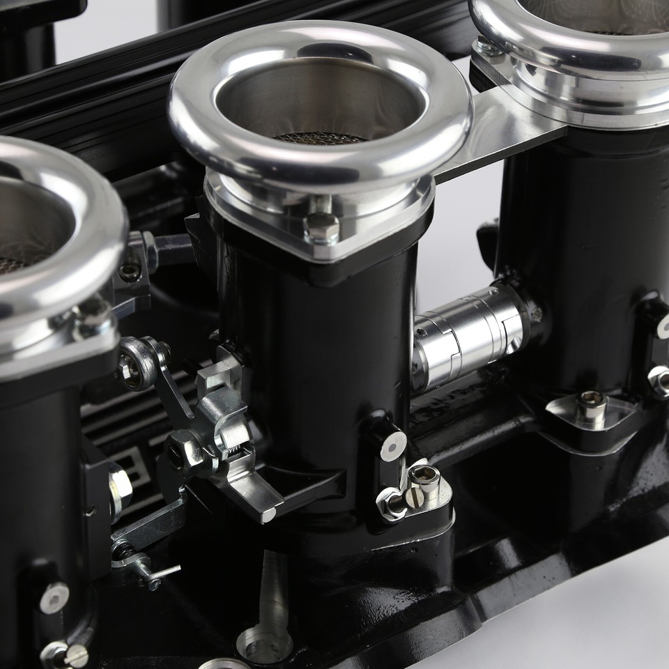 Ford BB 460 Downdraft EFI Stack Intake Manifold System Complete Black ...