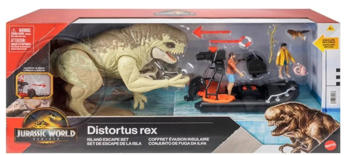Jurassic World Rebirth Distortus Rex Island Escape Set IN STOCK | eBay