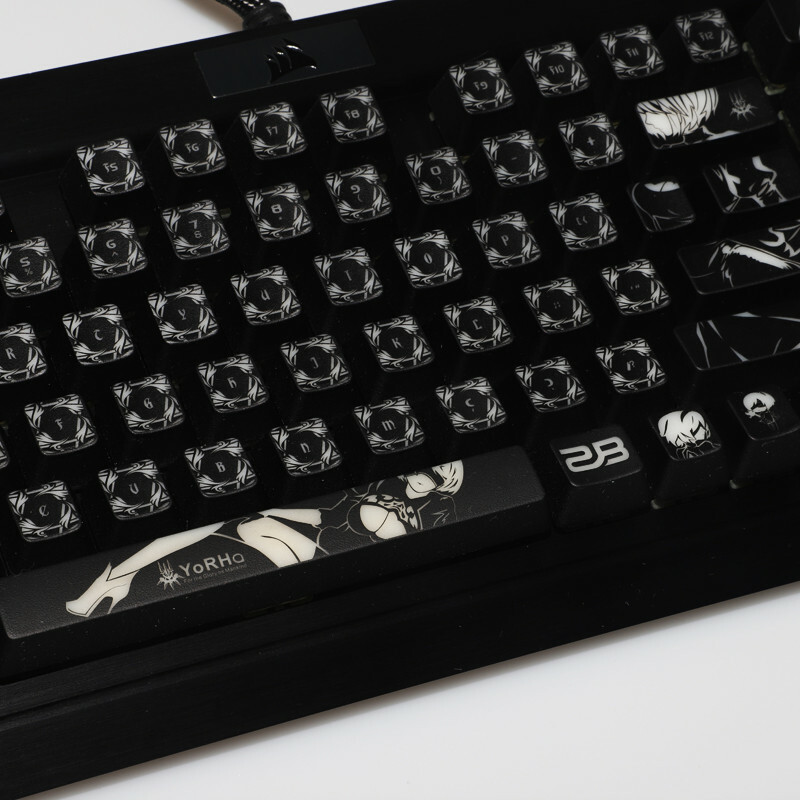 Games NieR:Automata Keycap Set Backlit Keycaps f/Mechanical Keyboard ...