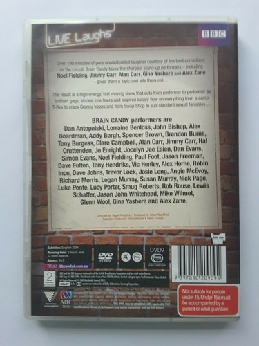 Brain Candy DVD Region 4 Australia - BBC British Stand Up Comedy NOEL ...