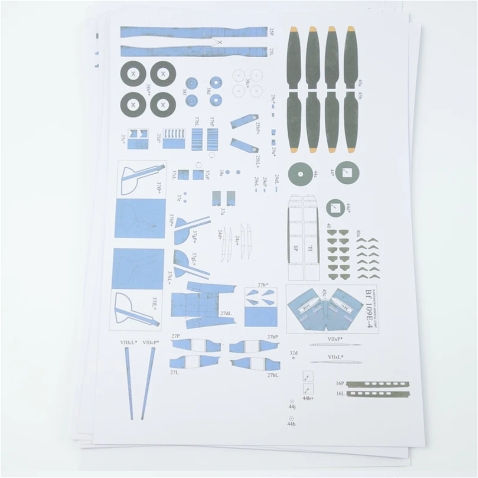 1/33 Supermarine Spitfire Fighter Paper Model Military Aircraft ...