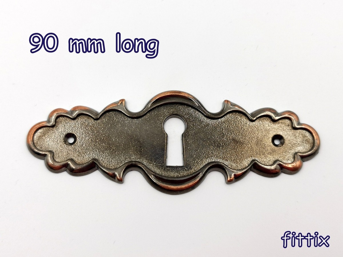 Two Piece Brass Escutcheons Antique Brass Key Hole Cover Escutcheon