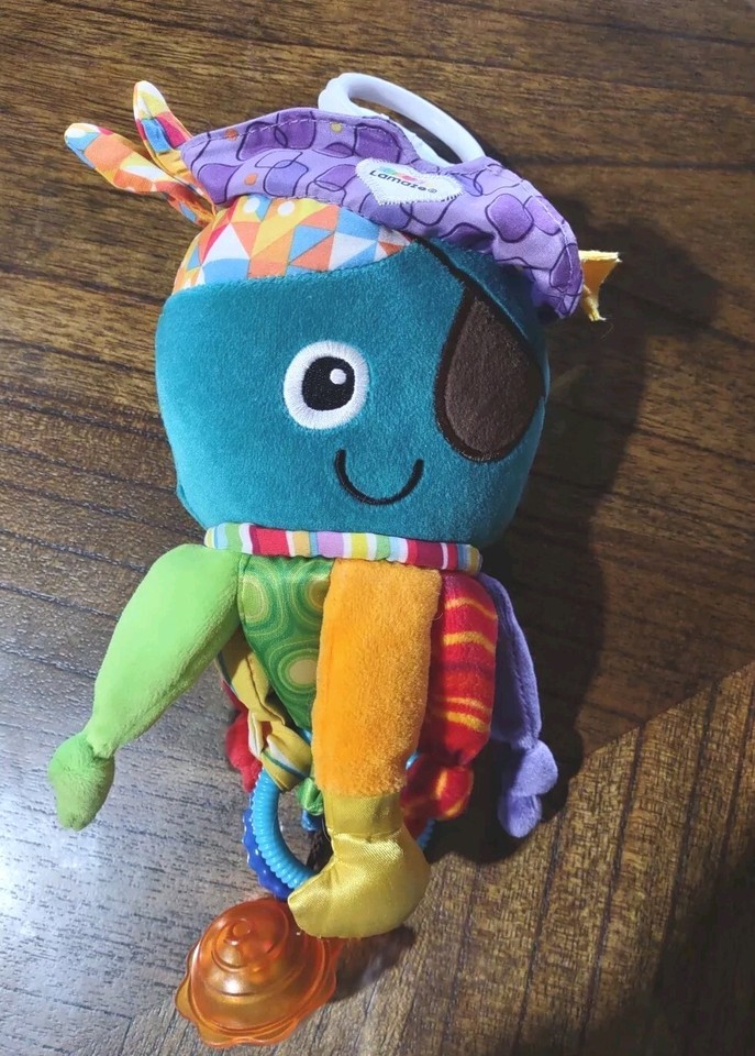 Tomy Captain Calamari Lamaze Octopus Pirate Developmental Baby Plush ...