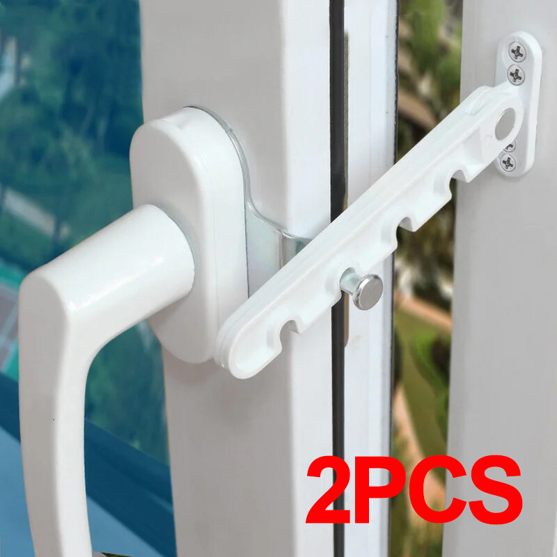 4pcs/2pcs Tilt Turn Window Restrictor Stay White Finish Child Safely ...
