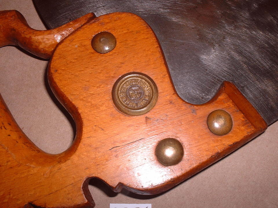 Vintage Disston & Sons No. 7 Hand Saw with 5 pt. 26-9/16" Blade (1896 ...