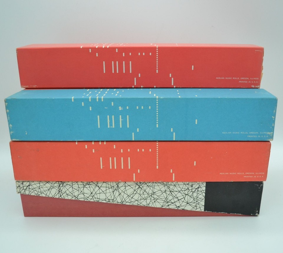 Lot of 10 Aeolian Player Piano Rolls, Music Rolls, Mixed Lot of Piano ...
