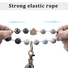Key Ring Bracelet Wristlet Keychain with Card Wallet, Silicone Beaded ...