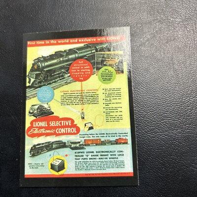 Jb26 Lionel Legendary Trains 1997 Duocards #35 Electronic Set 1946 | eBay