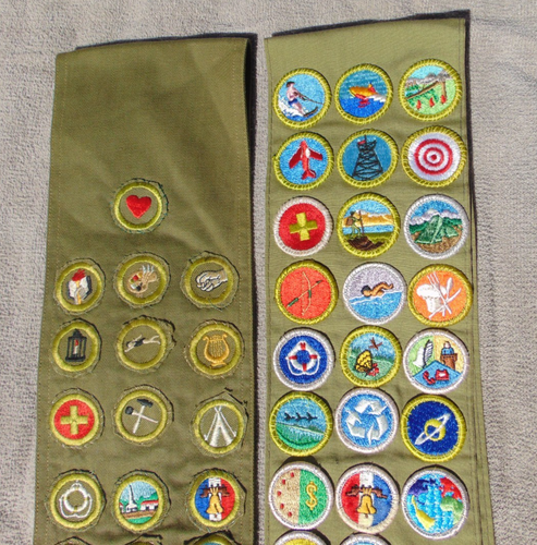 boy scout father and son merit badge sashes | eBay