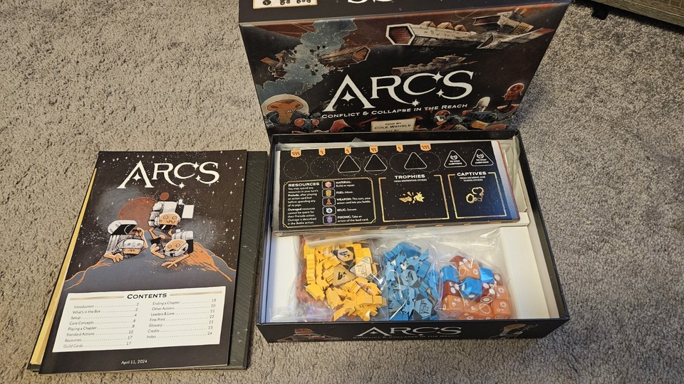 Arcs Strategy Board Game Open Box | eBay