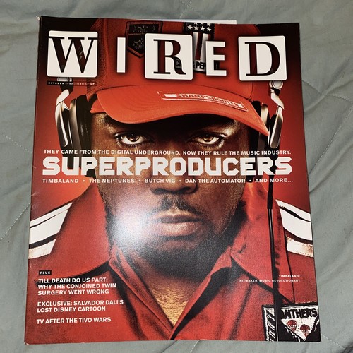 2003 OCTOBER WIRED MAGAZINE - TIMBALAND SUPER PRODUCERS FRONT COVER - L ...
