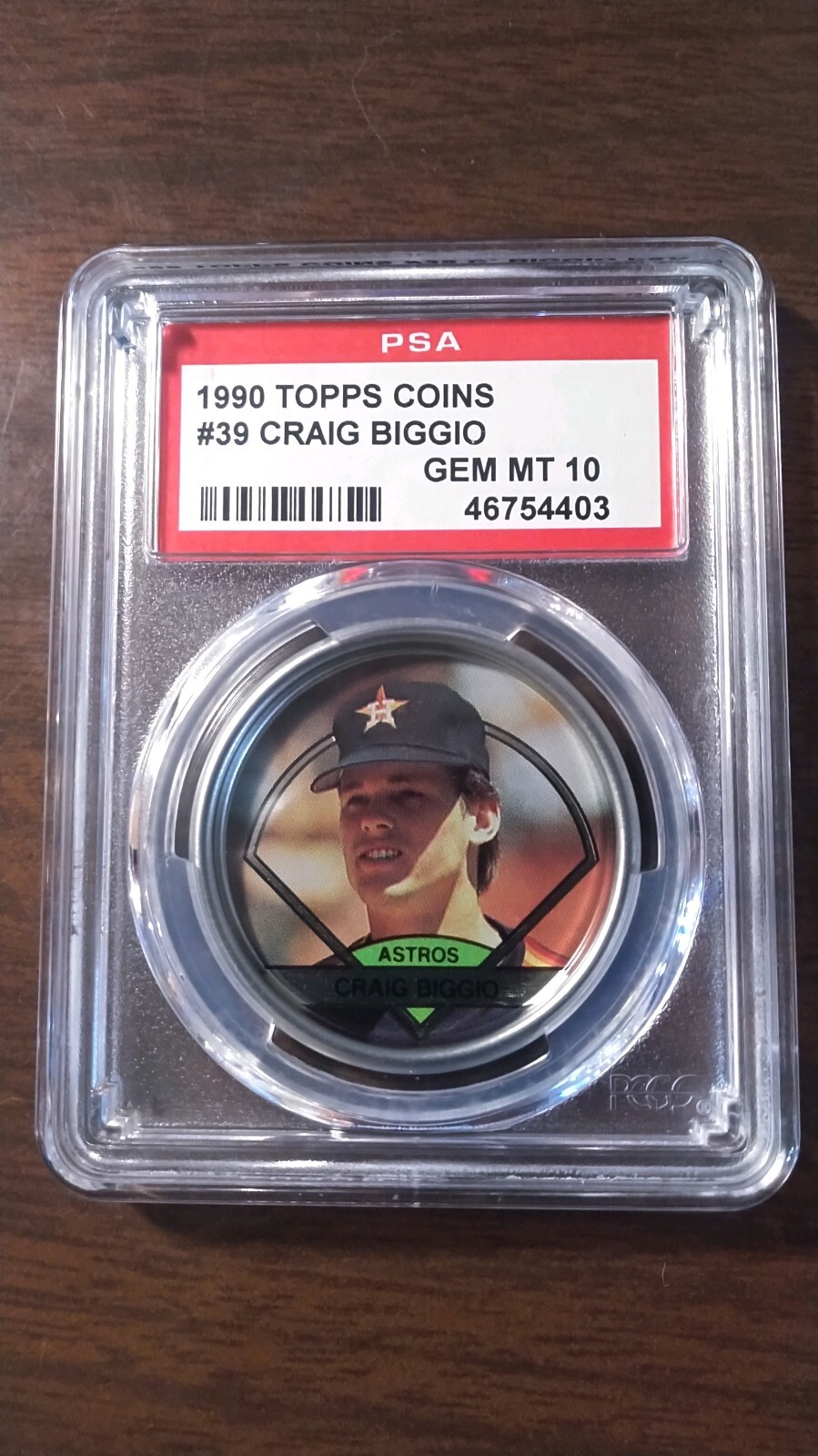1990 Topps Coins #39 Craig Biggio Astros graded PSA 10 Gem Mint | eBay