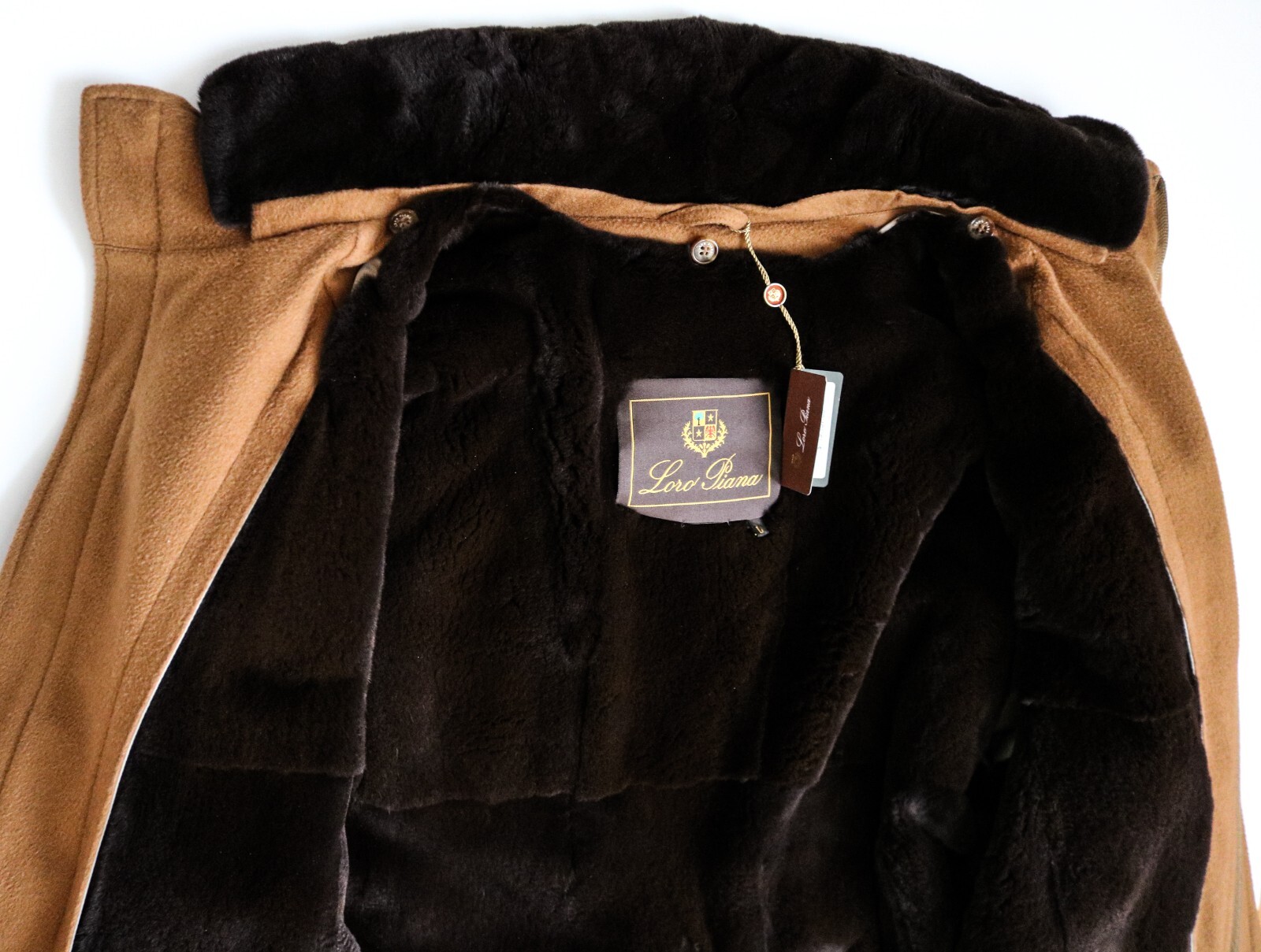 $32000 LORO PIANA 100% Vicuna Lined with Mink Fur Icer Coat Overcoat ...