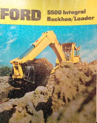 Ford 5500 Integral Color TLB Tractor Loader Backhoe Sales Brochure ...