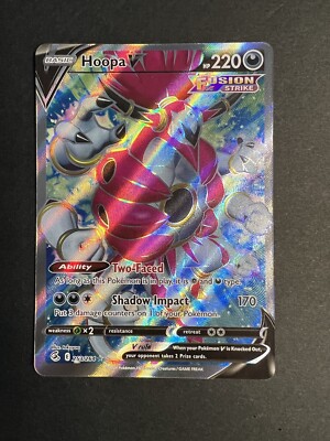 Hoopa V - 253/264 Fusion Strike - Ultra Rare Full Art Pokemon Card ...