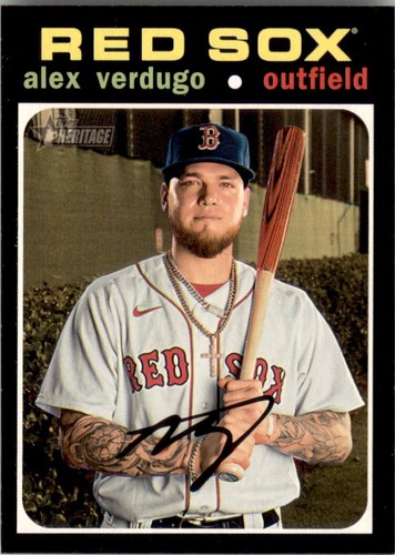 2020 Heritage High Number Base Short Print SP #725 Alex Verdugo - Red ...