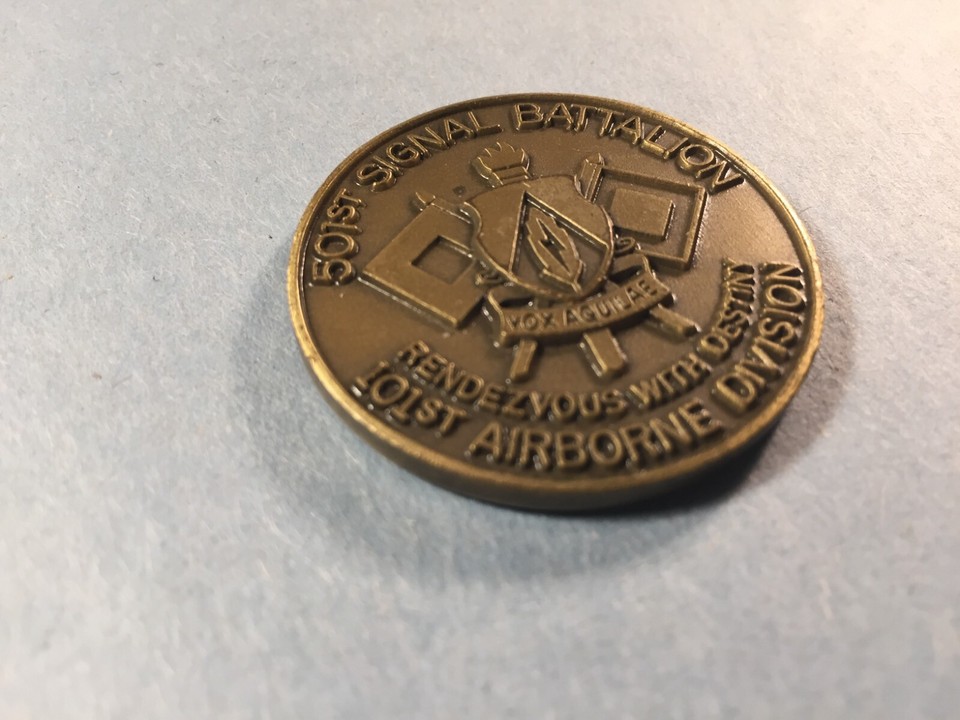US Army Challenge Coin-43rd Signal BN. 101st Airborne Div. (air assault ...