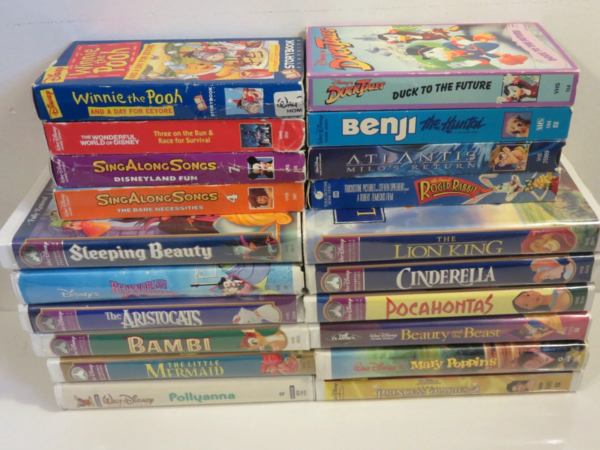 Lot Of VHS Clamshell Disney And 20th Century Fox James And, 50% OFF