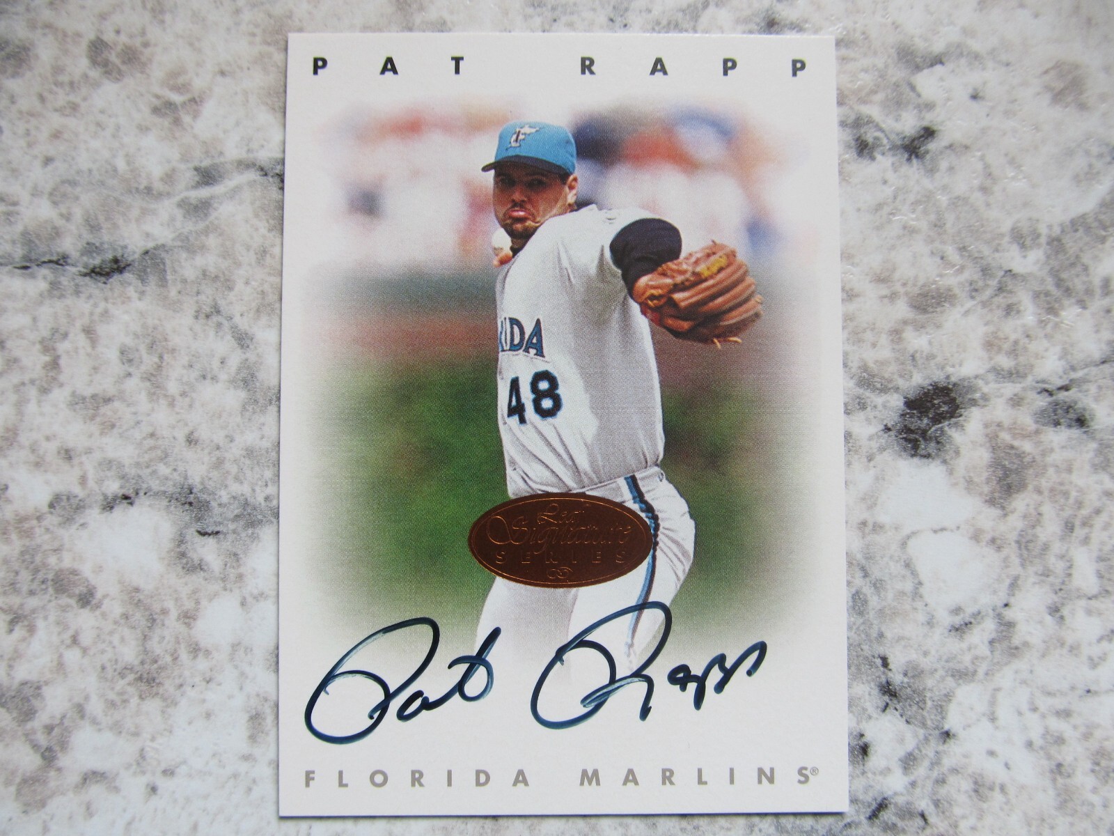 Marlins Pat Rapp Signed Autographed 1996 Leaf Signature Series Mint | eBay