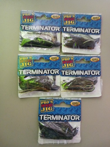 Terminator Double Rattle Pro's Series Jigs 3/8 & 1/2 Lot Of 5 | eBay