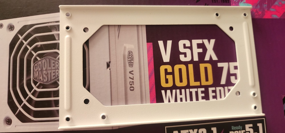 NEW WHITE COOLER MASTER SFX to ATX Power Supply PC Steel Mounting PSU ...